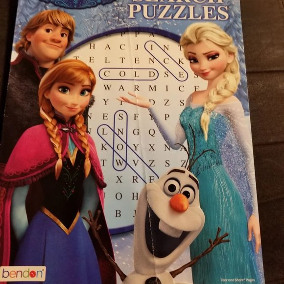 Disney | Office | Disney Frozen Word Search Puzzles Book | Poshmark